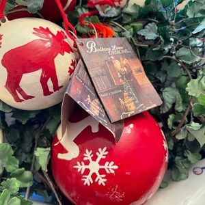 Bethany Lowe | Holiday | Nwt Bethany Lowe Ornamentsmoose And Deer Motif ...